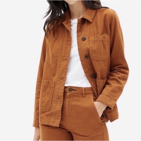 Everlane | Jackets & Coats | Everlane Oversized Chore Jacket Roasted ...